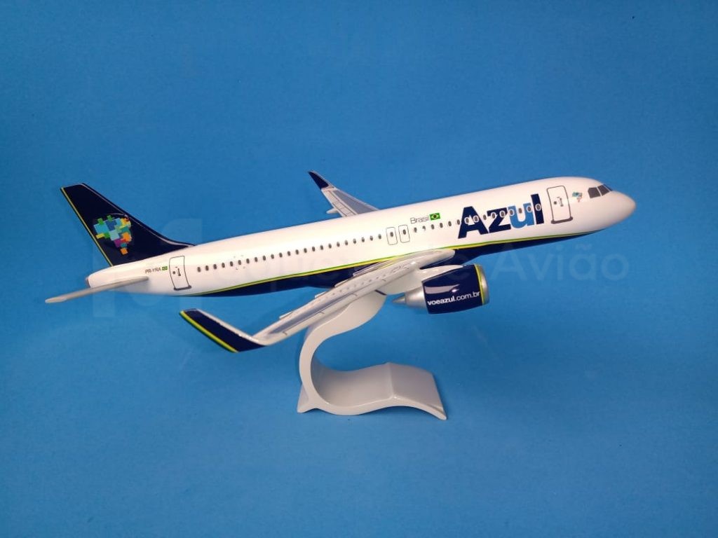 A320 AZUL 38 cm - Maquete de Avião